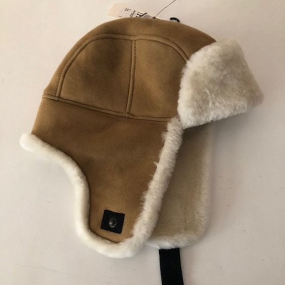 UGG | Accessories | Ugg Shearling Suede Leather Aviator Trapper Water ...